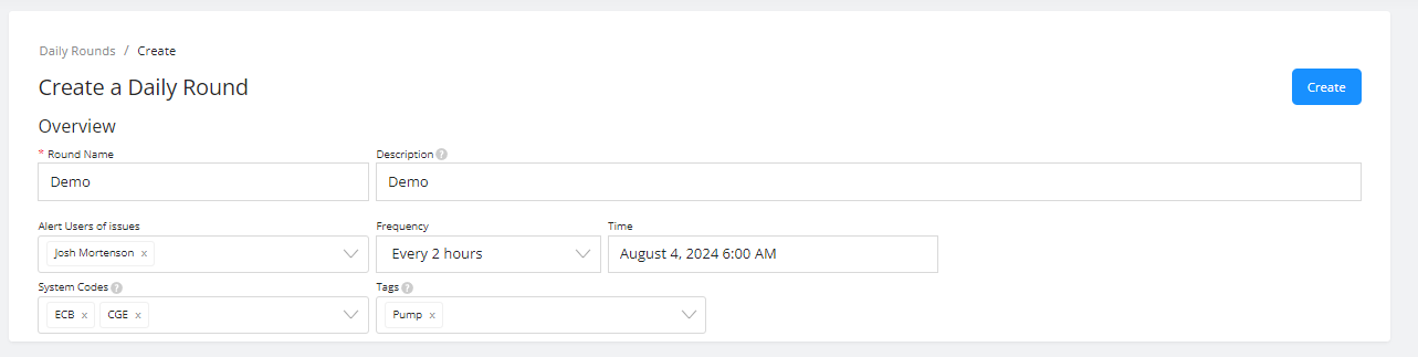 Creating a Daily Round